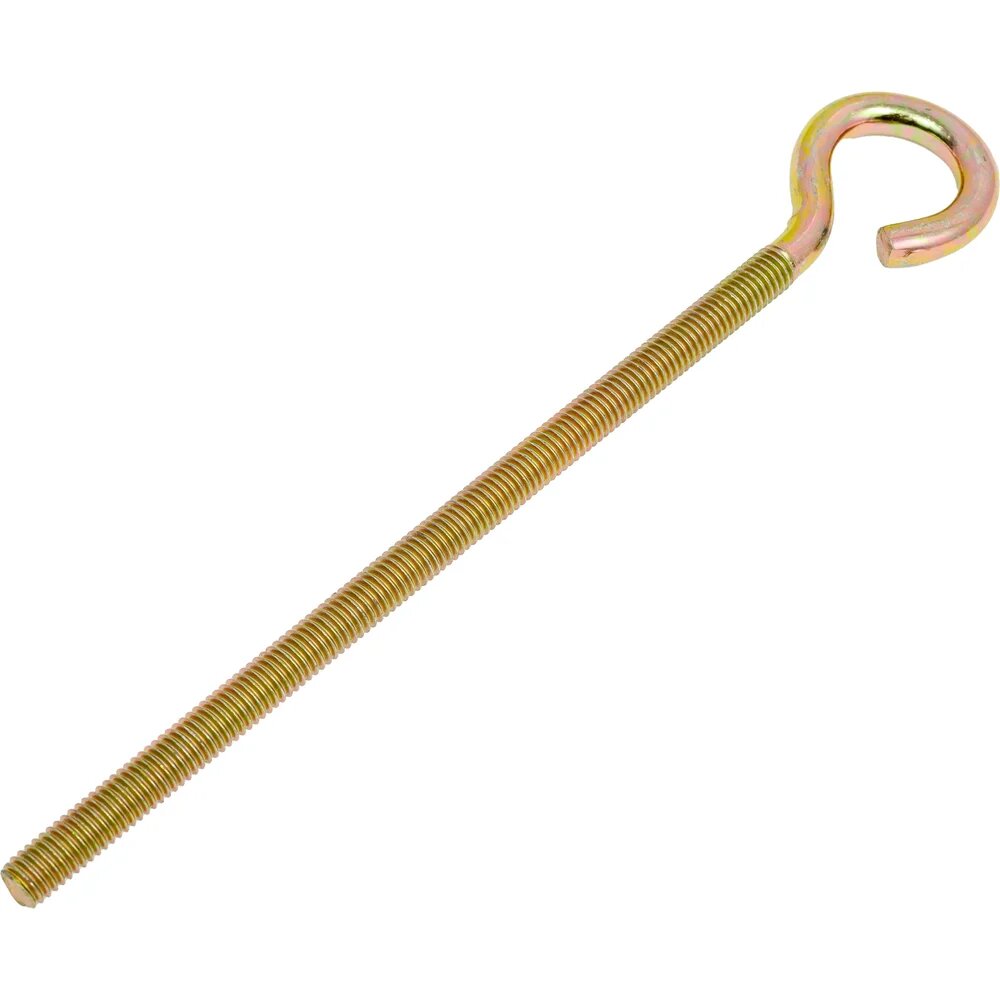 Винт-полукольцо с метрической резьбой крепежная техника 8x150 мм, цинк, 10 шт. 497292 БК, 8x150 мм