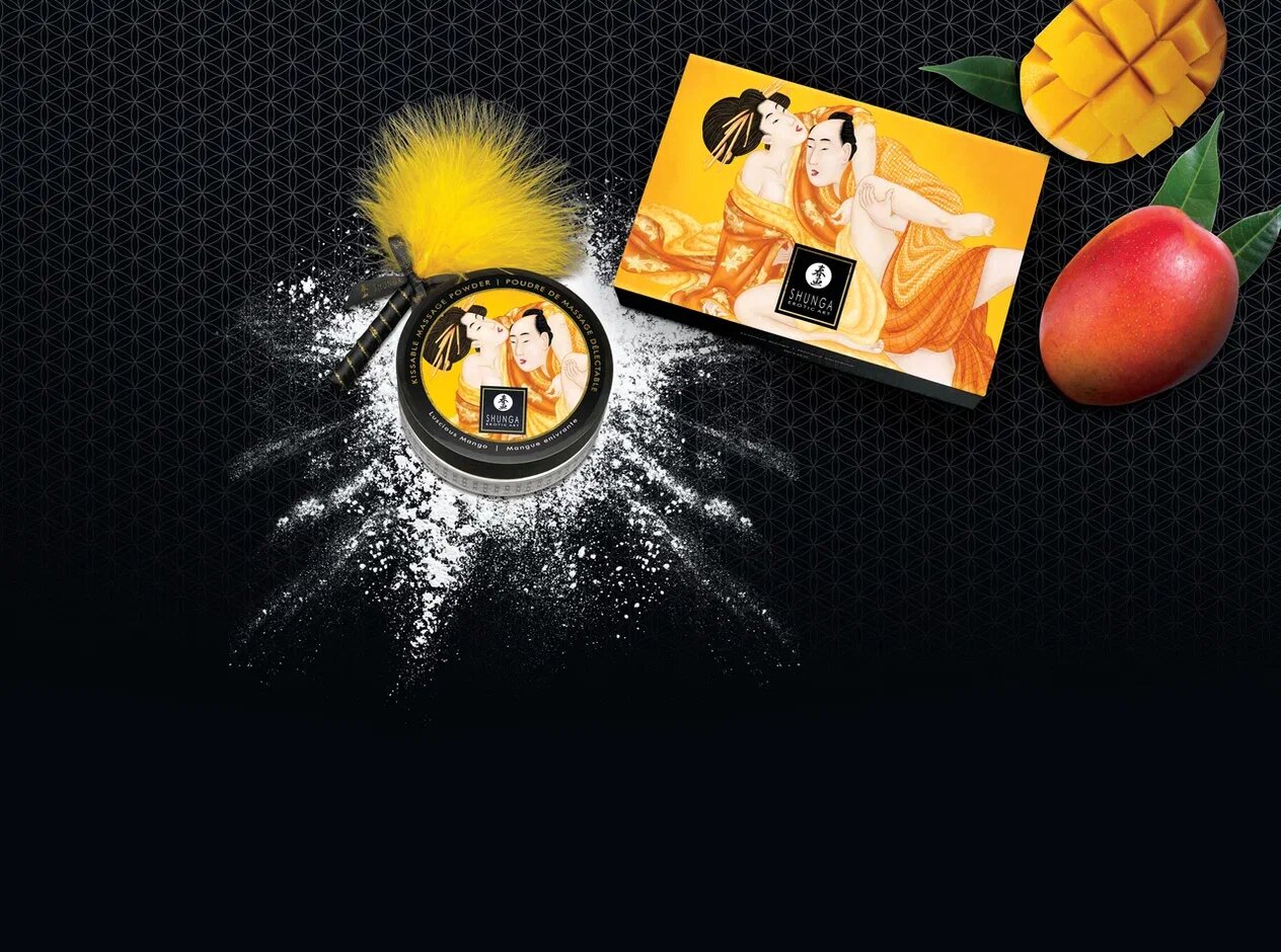 Массажная пудра Shunga KISSABLE MASSAGE POWDER Сочное Манго, 290 г