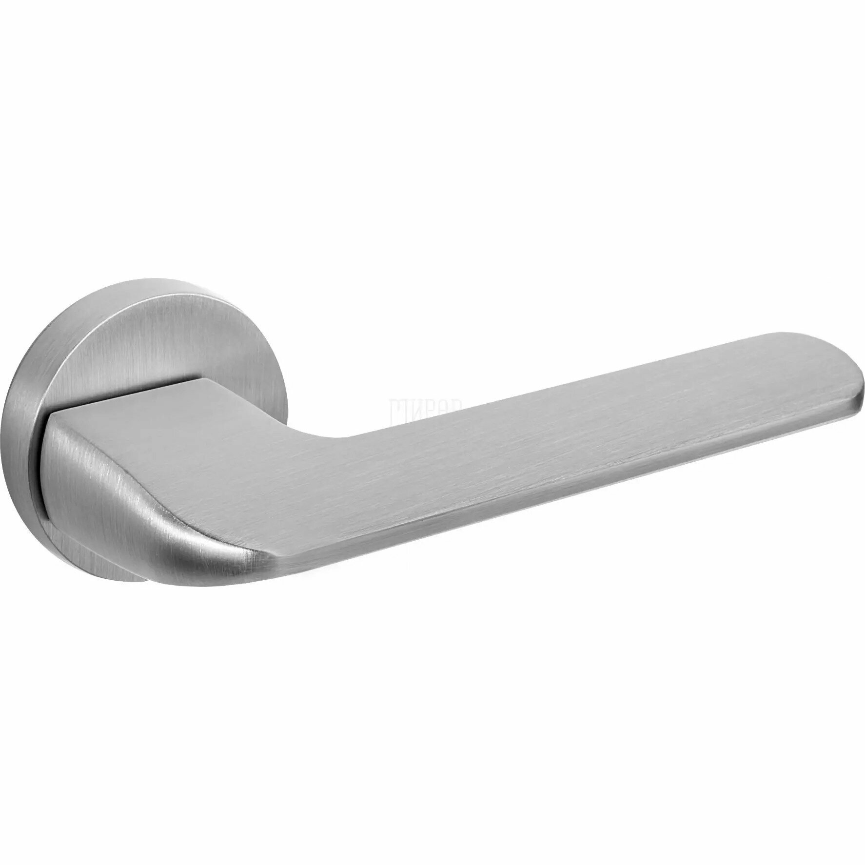 Дверные ручки Renz (Ренц) "Мерано" INDH 319-06 на круглой розетке суперсатин. хром