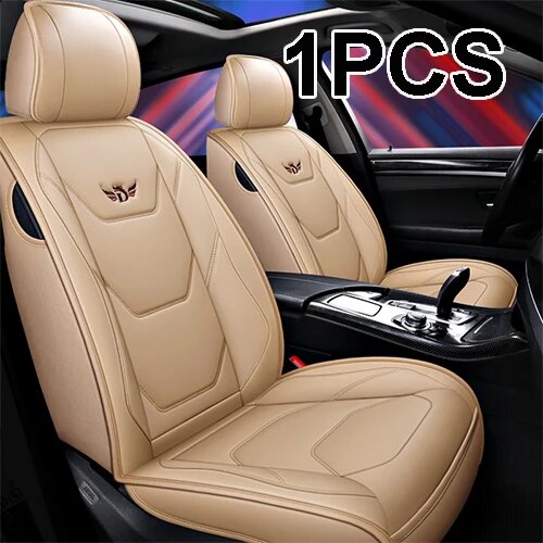 Кожаные чехлы на автомобильные сиденья для Hyundai Getz Accent 2008 Santa Fe Tucson Elantra Creta Veloster Grand i10 ioniq i10 Защита сиденья Beige