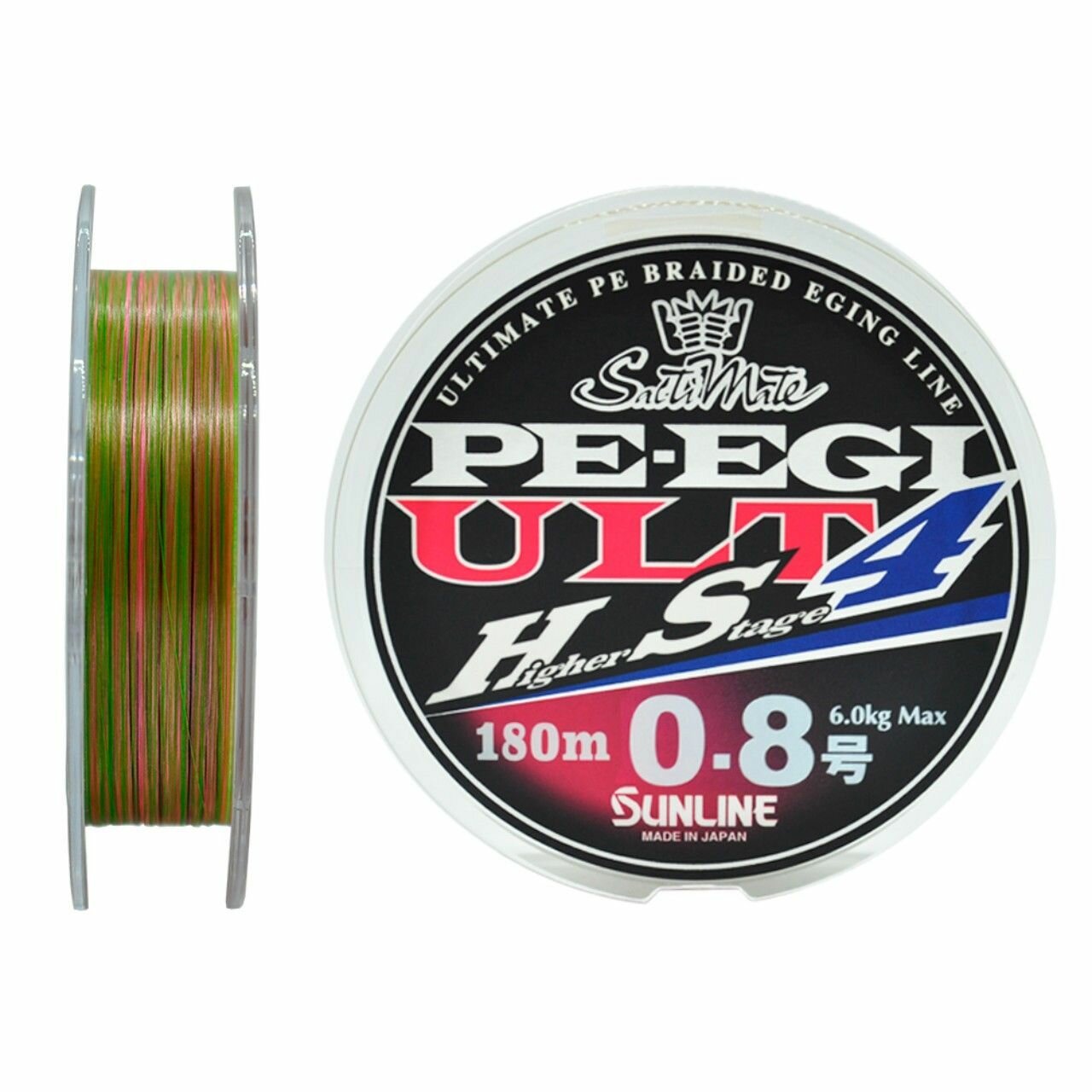 Шнур плетеный SUNLINE SM PE EGI ULT HS4 180 HG #0.8