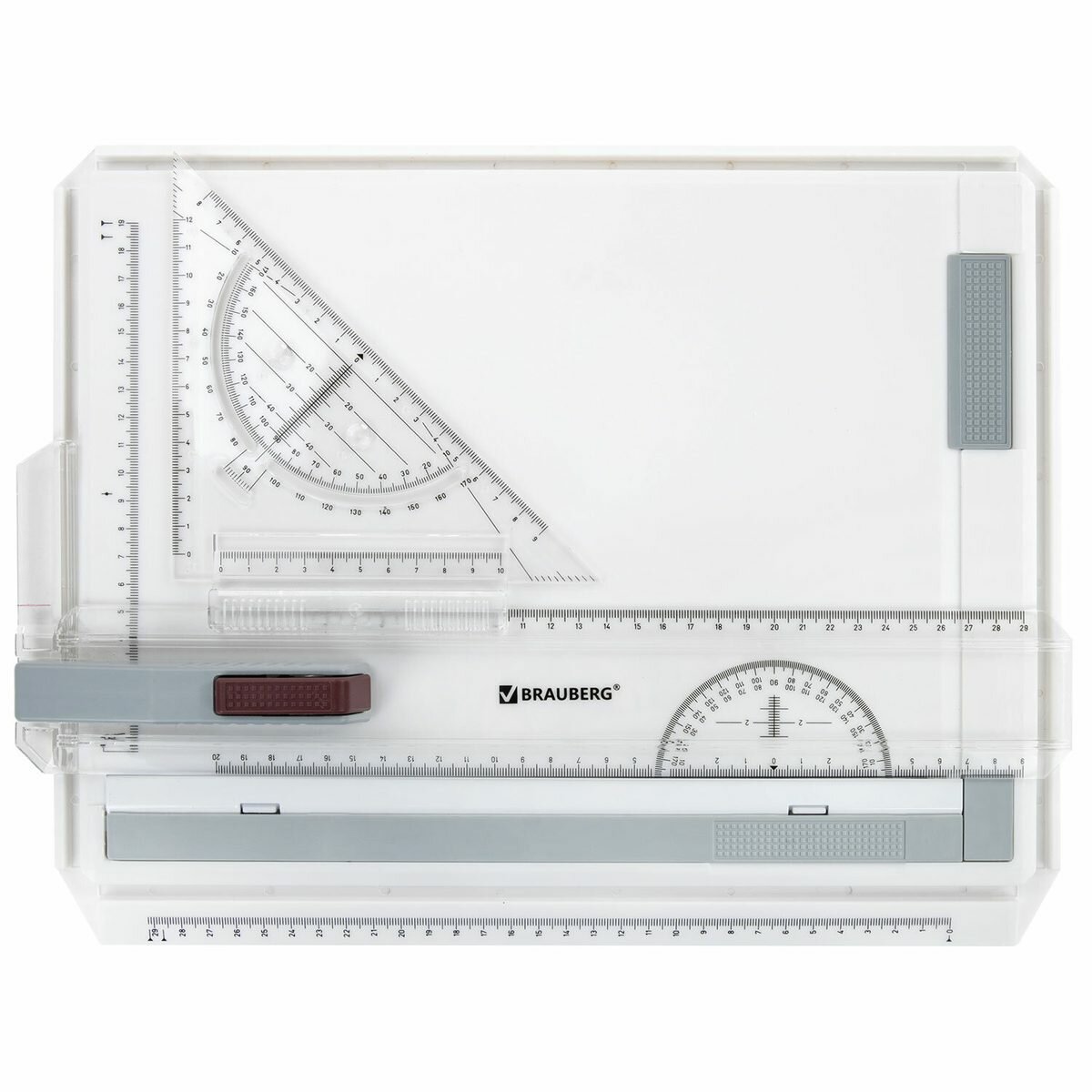 Доска чертежная А4 Brauberg, с рейсшиной и треугольником (210535), 6шт.
