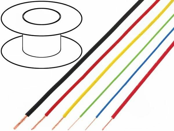 Провод BQ CABLE FLRY-B0.35-BL FLRY Cu 0,35мм2 ПВХ синий 60В 100м Класс 5, кратно 1м
