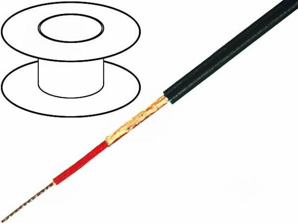 Кабель TASKER TAS-C113 Кабель микрофонный одножильный 1x0,25мм2 75 Ом кратно 1м