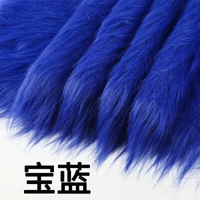 Искусственный мех SMTA 180*50 см для рукоделия Синий, 50x50cm, ywsb070