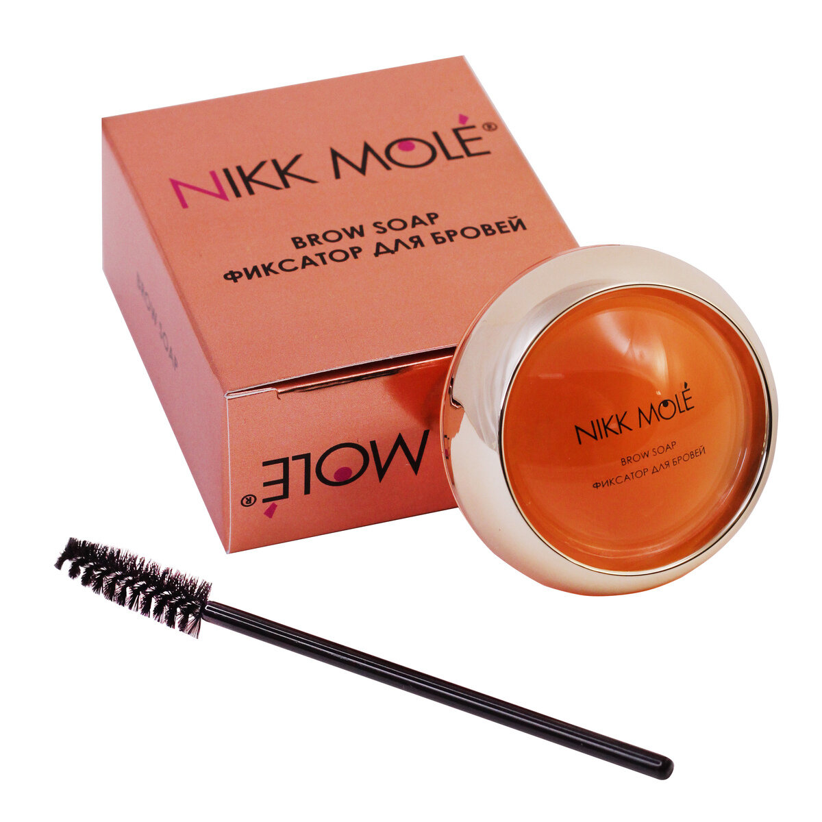 Фиксатор для бровей Nikk Mole Brow Soap (Апельсин)