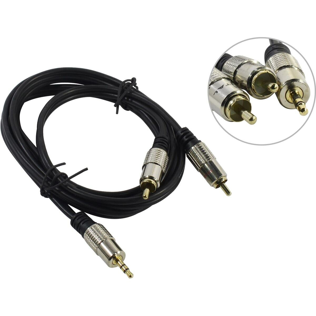 Rexant <17-4222> Кабель Jack3.5-M --> 2RCA-M 1.5м