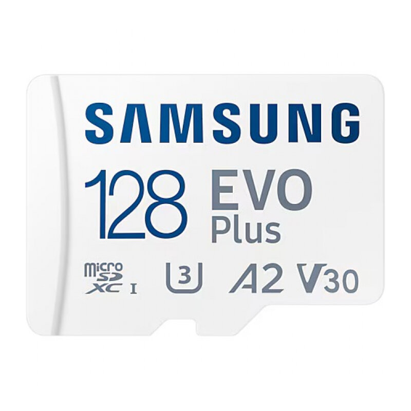 Карта памяти Samsung 128GB microSDXC Card EVO Plus U3, V30, A2 160MB/s White (MB-MC128SA)