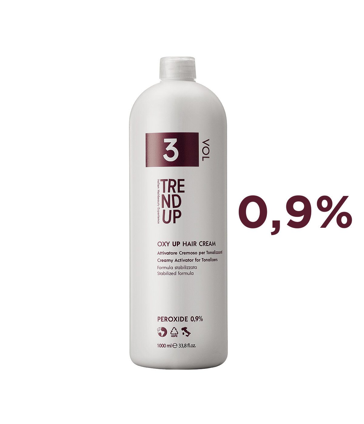 Окислитель 0,9% для окрашивания волос 3 Vol, Профессиональный, TREND UP OXY UP HAIR CREAM, 1000 мл