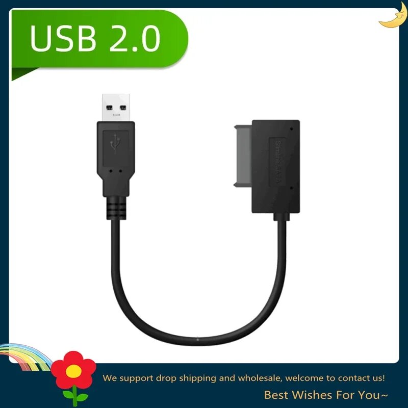 Кабель-адаптер GRWIBEOU USB 2.0 на Mini Sata II 7+6 13Pin