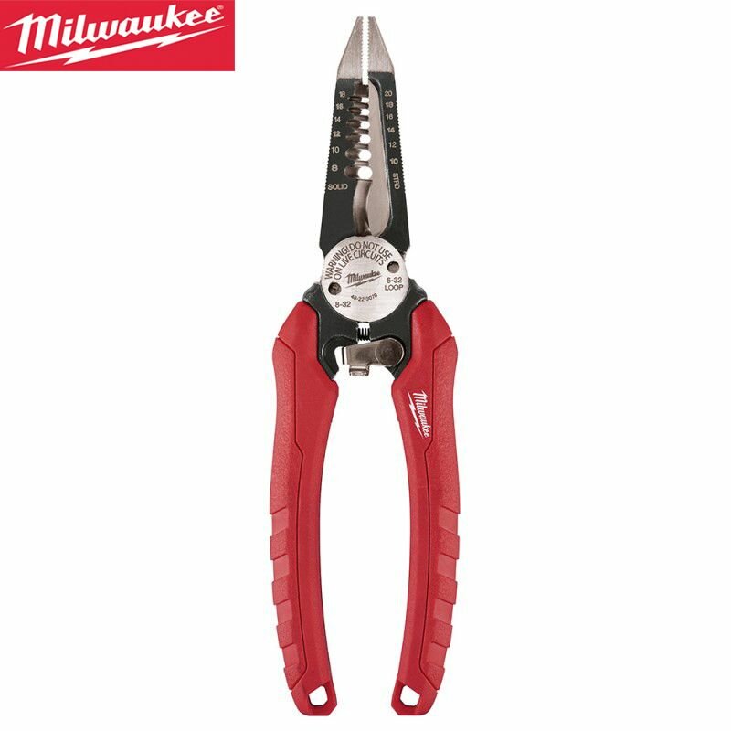 Milwaukee 48-22-3079 Комбинированные плоскогубцы для зачистки проводов и развертывания 6-в-1 для электриков