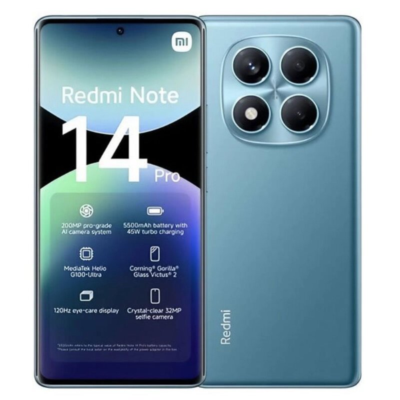 Смартфон Xiaomi Redmi Note 14 Pro, 8/256 GB, Blue