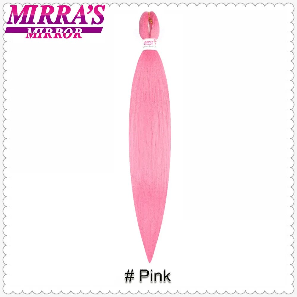 Синтетические косы Mirra's Mirror 28 дюймов разноцветные Pink