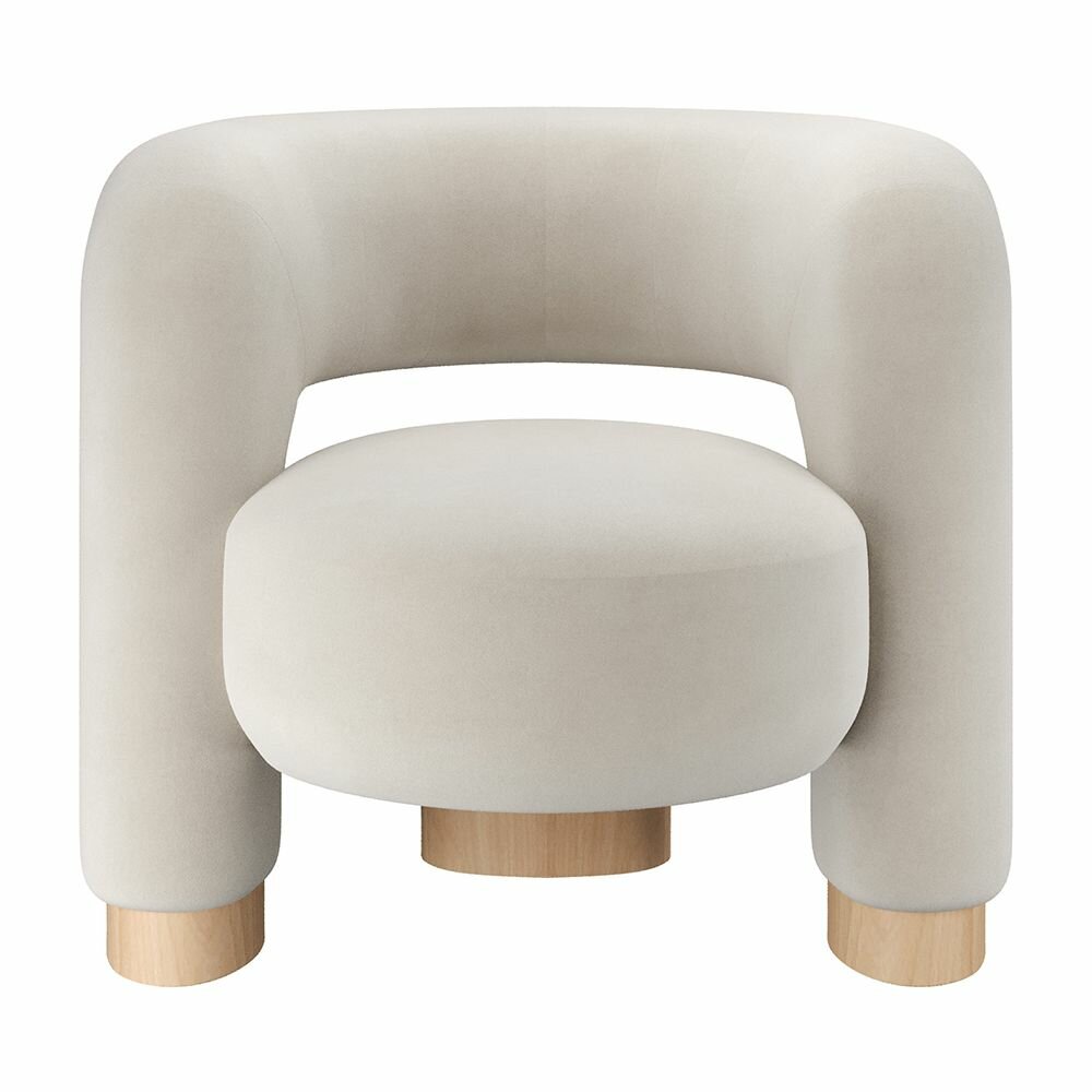 Кресло PECOLA, 820х800х740, тон натуральное дерево бежевый