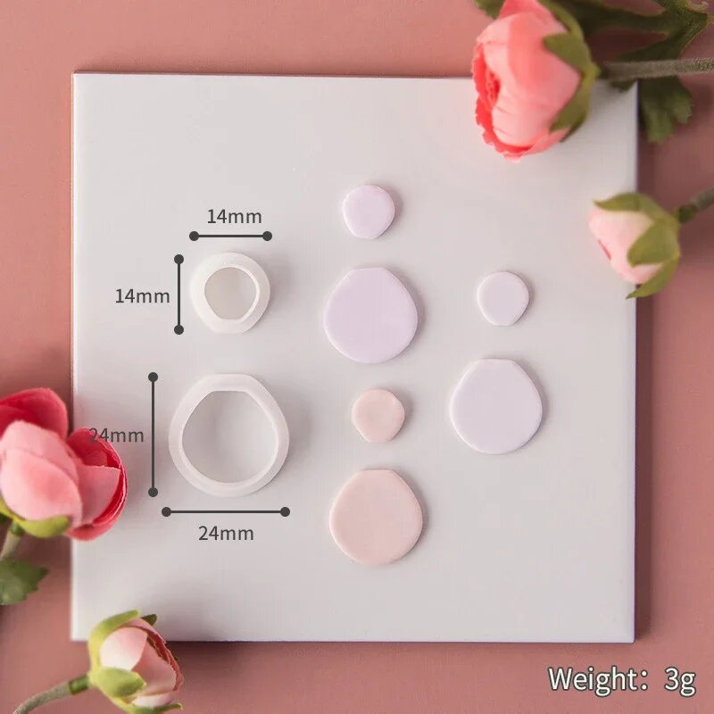 Геометрические формочки для полимерной глины 2 шт. YT0401