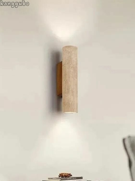 Kanggubo Бра, E27, Настенный светильник из желтого пещерного камня, спальня, светящаяся атмосферная лампа,