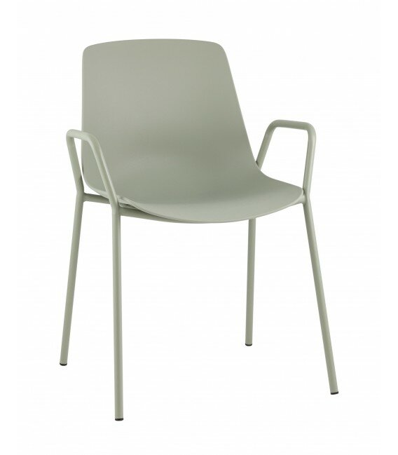 Стул Рабаде пластик серо-зеленый