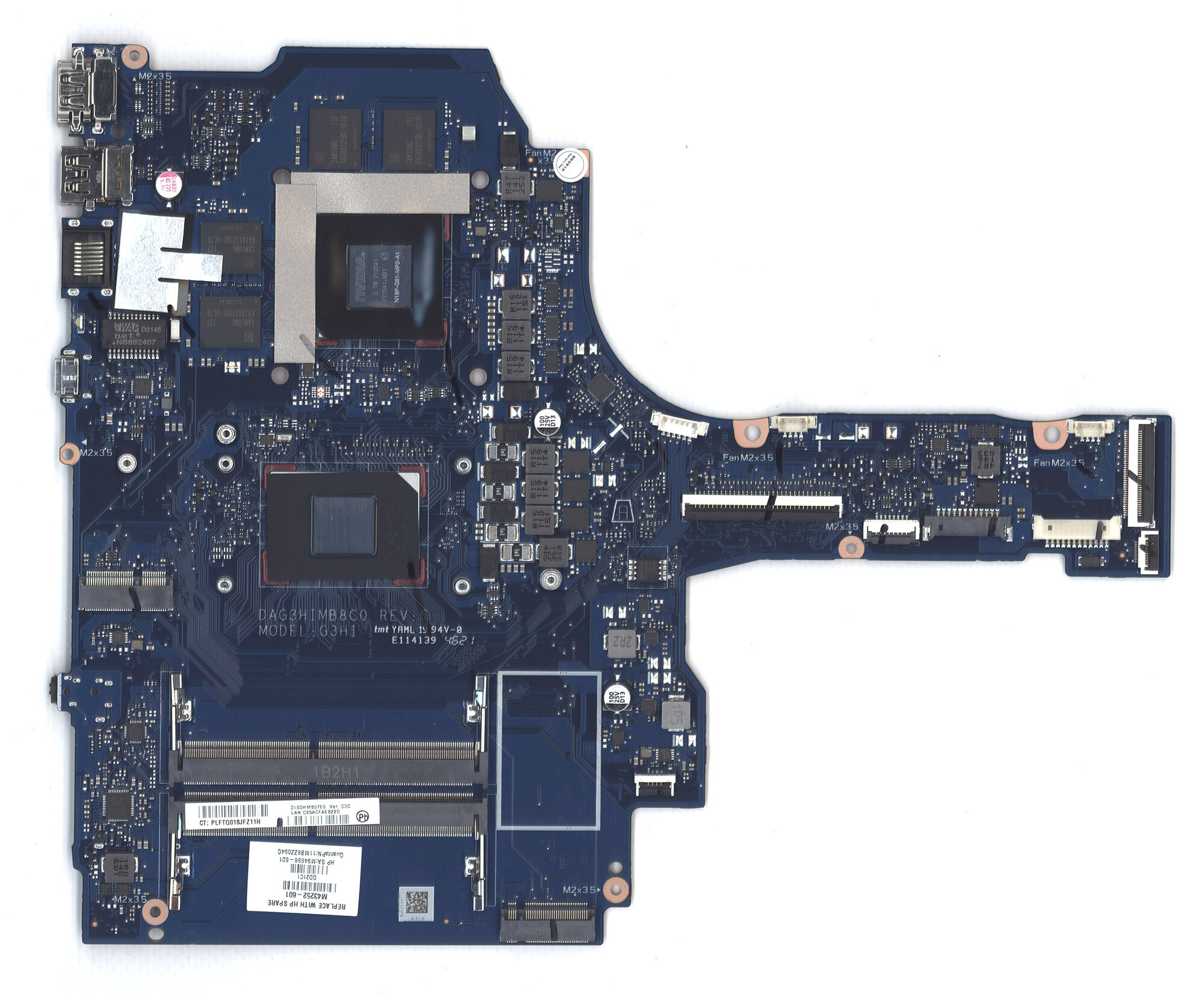 Материнская плата для ноутбука HP Pavilion GAMING 15-EC, 1 шт