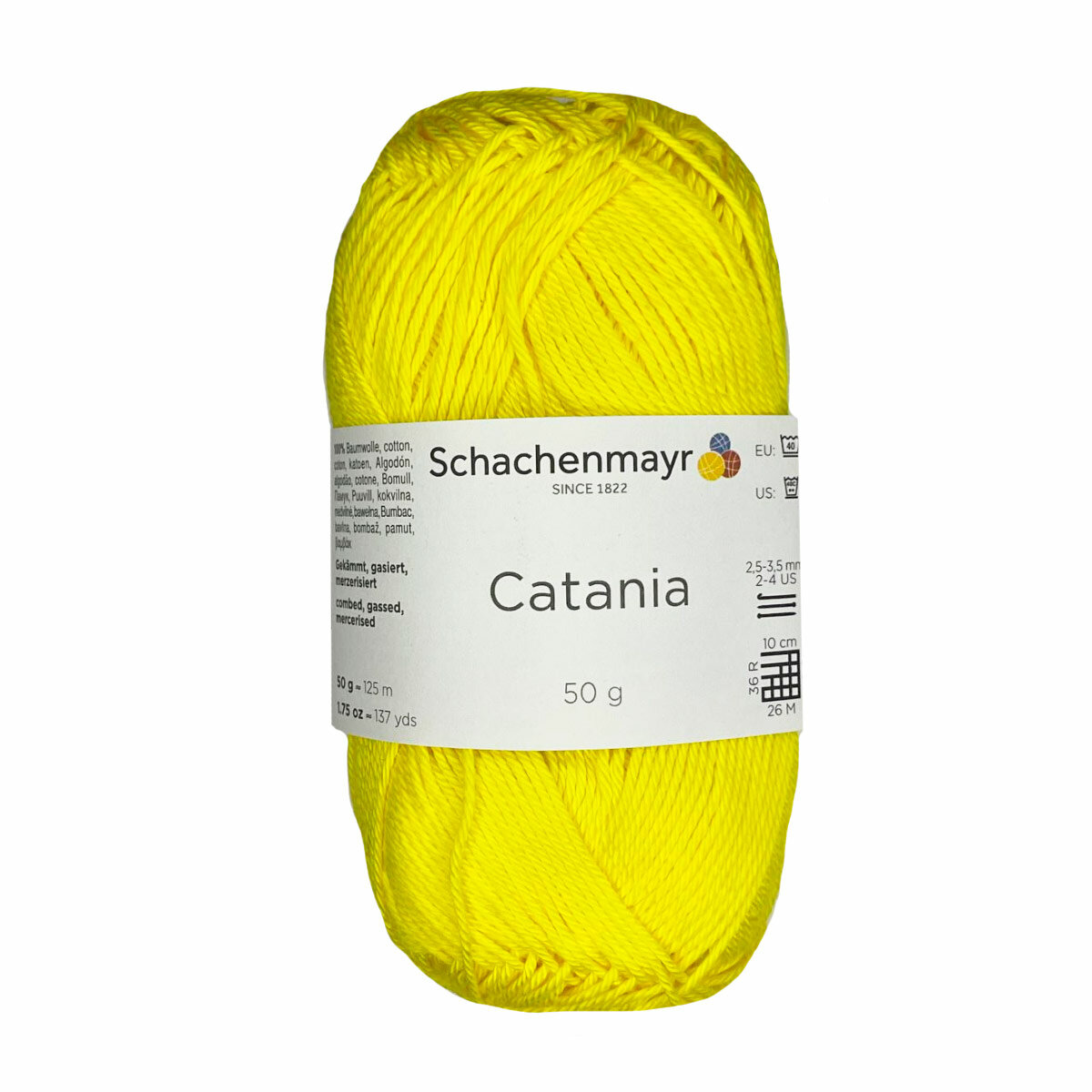 Catania /Катания/ пряжа Schachenmayr Originals, MEZ, 9801210 (00442, neon yellow (неоновый желтый), желтый)