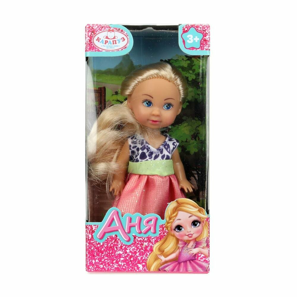 Кукла Аня 12 см. нарядная Карапуз ANNA-BF18-BB (24) (120) (120)
