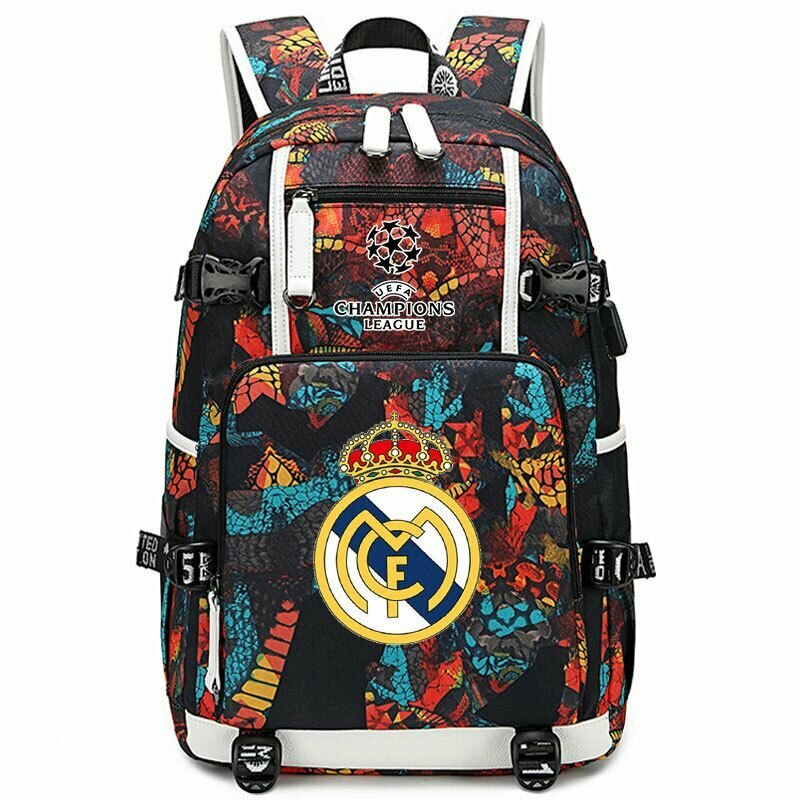 Школьный рюкзак La Liga Real Madrid CF с зарядкой USB для ноутбука