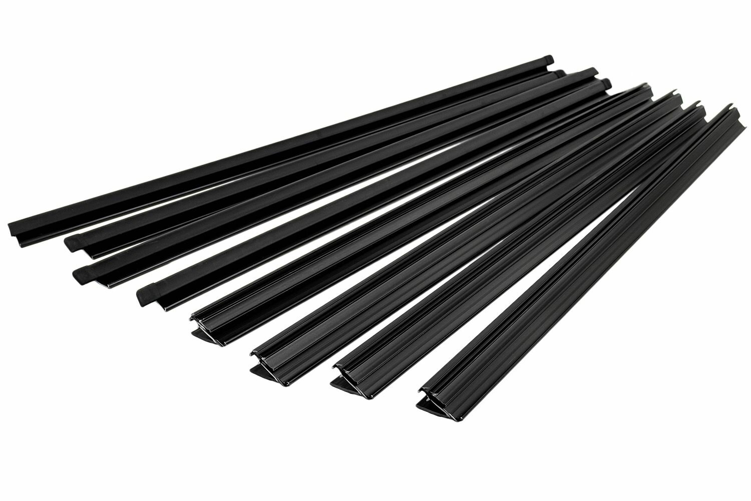 Полный комплект уплотнителей (бархоток) опускных стекол нового образца для Шевроле Нива, Нива Тревел