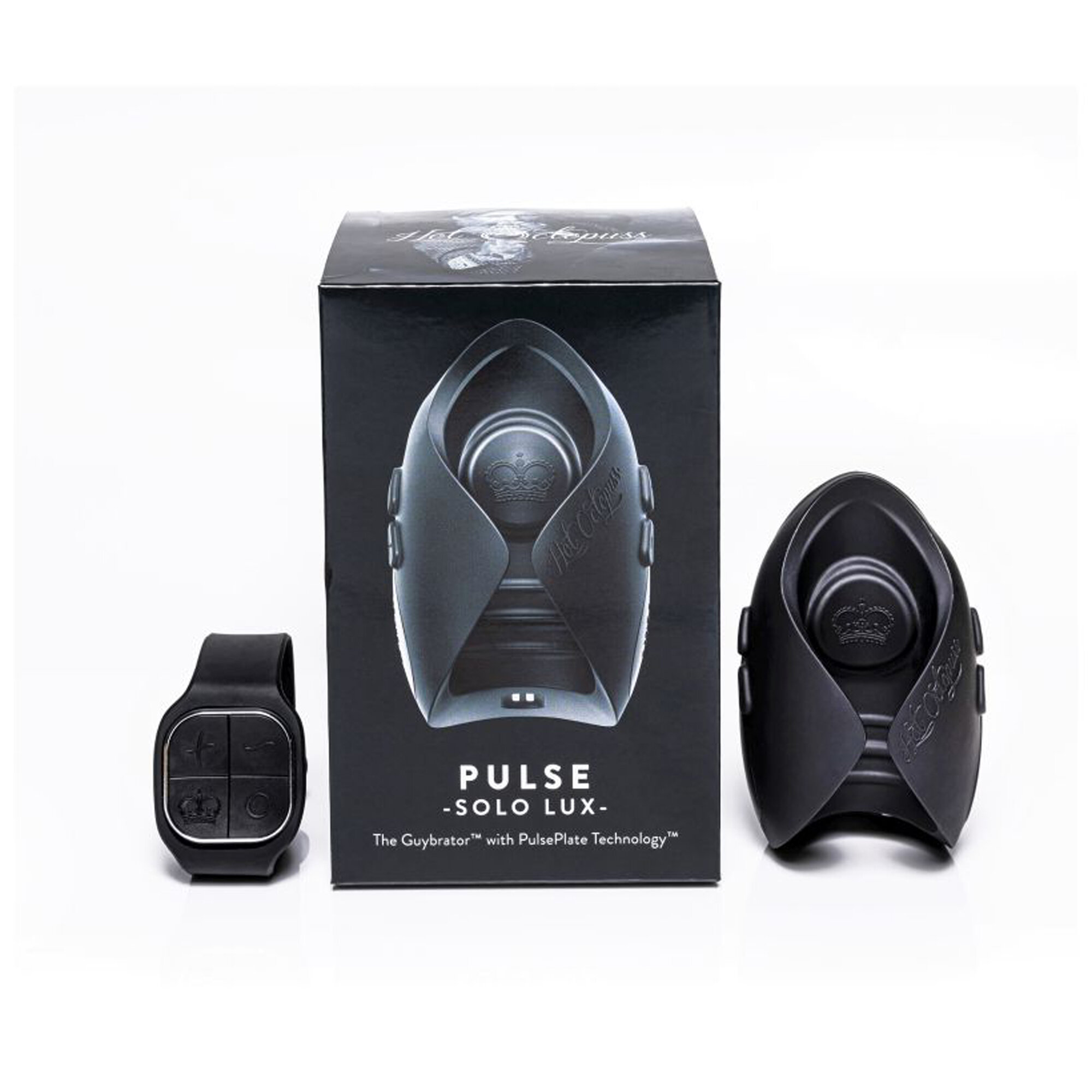 Hotoctopuss Мастурбатор Pulse Solo Lux с пультом ДУ, темно-серый