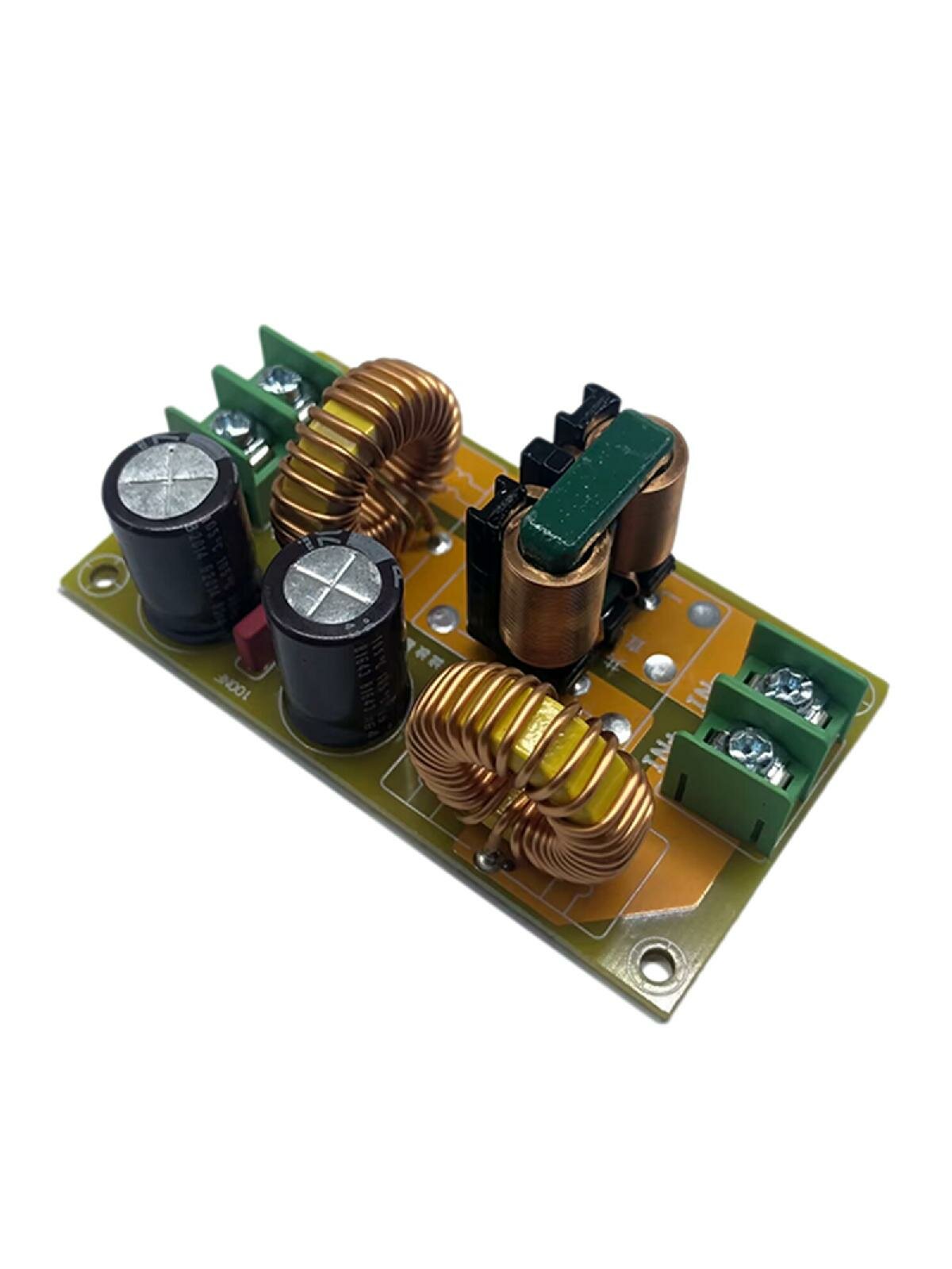 10A LC Filter EMI Electromagnetic Interference Filter High Frequency Power Filtering for 12V 24V Car Accessories