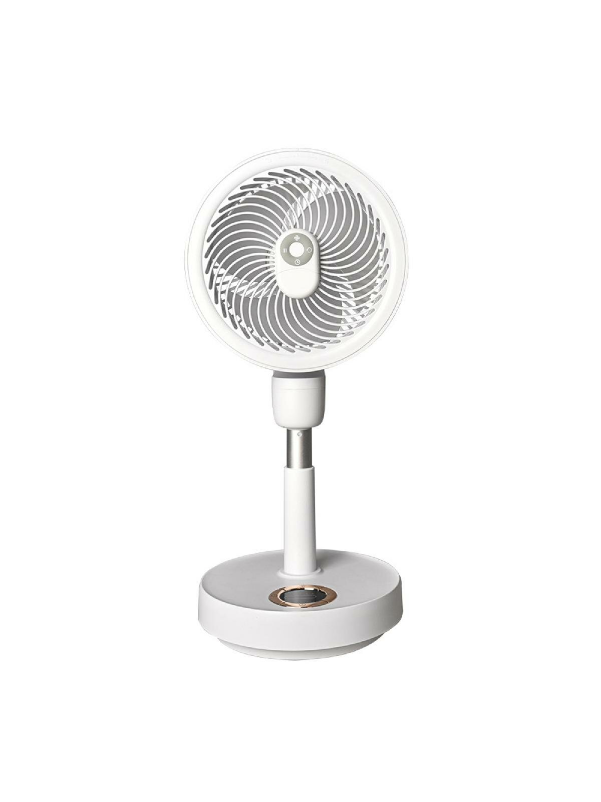 7.6' Oscillating Fan Remote Control 4-speed 120° Desk Fan USB Rechargeable Air Circulator Fan 10000mAh for Gym Workout