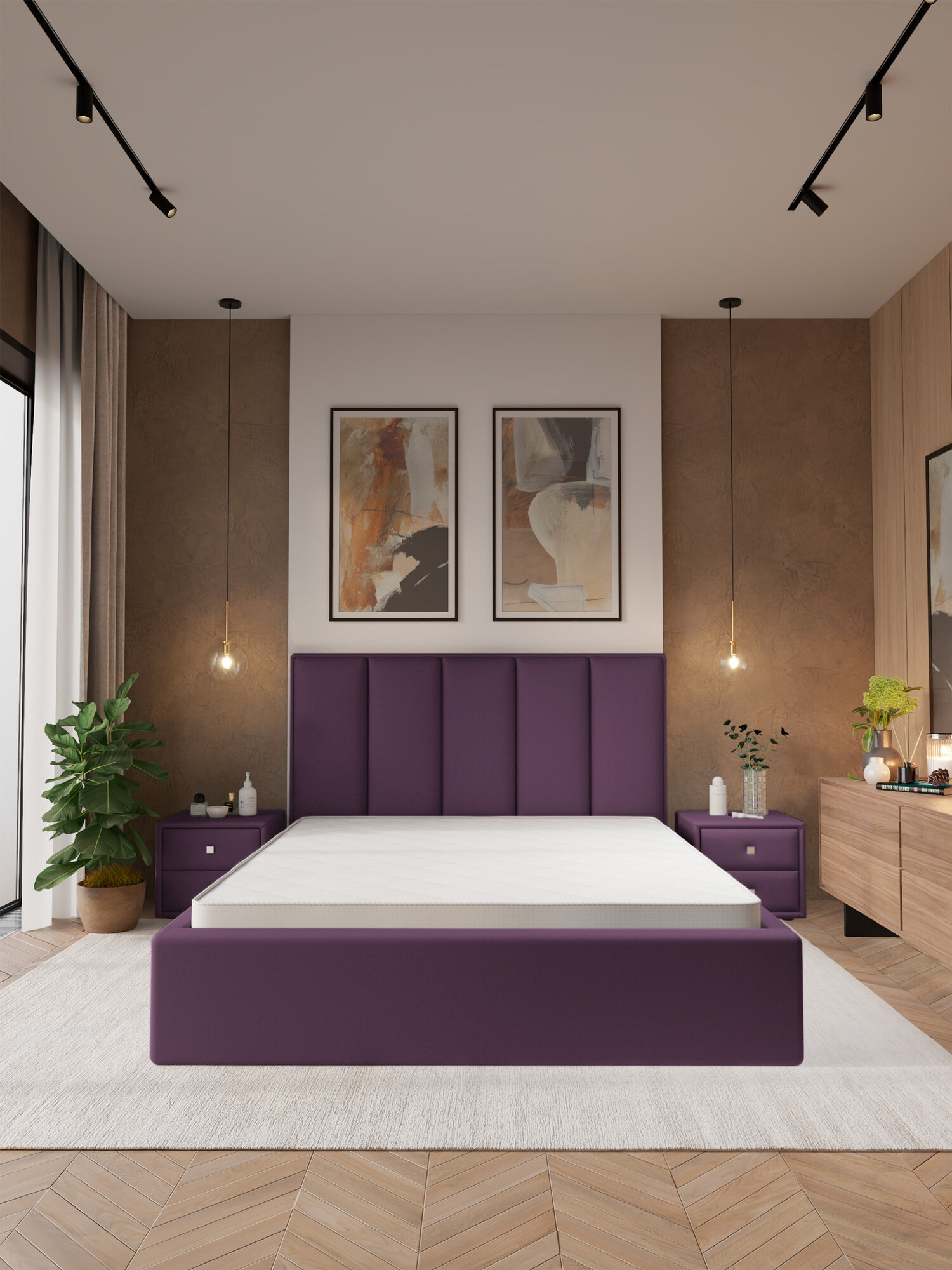 Кровать двуспальная 140х200 с подъемным механизмом, Стелла с мягким изголовьем для дома и спальни, ортопедическое основание, ящик для белья