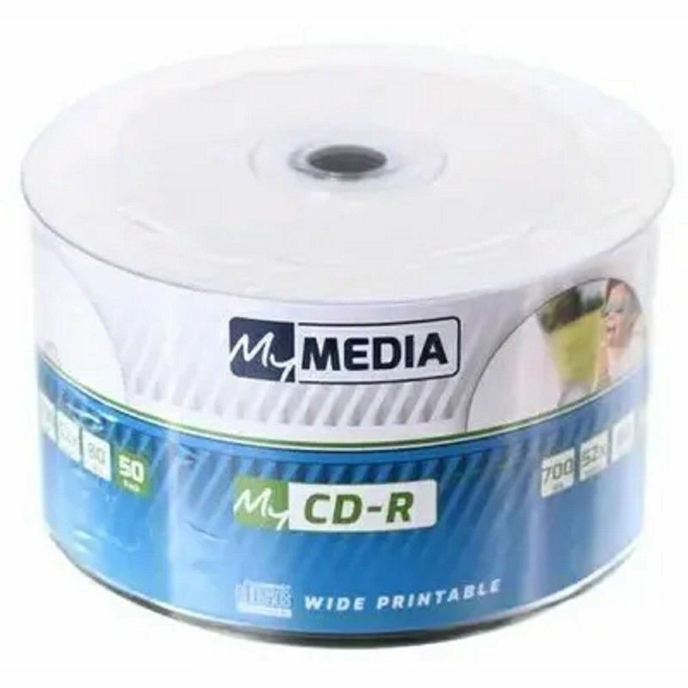 CMC Диски MyMedia CD - R 700Mb 52x Pack wrap 50шт Printable 69206