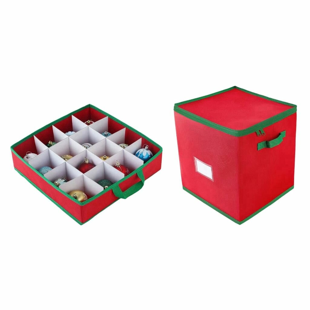 Коробка для хранения рождественских шаров из 64 сеток