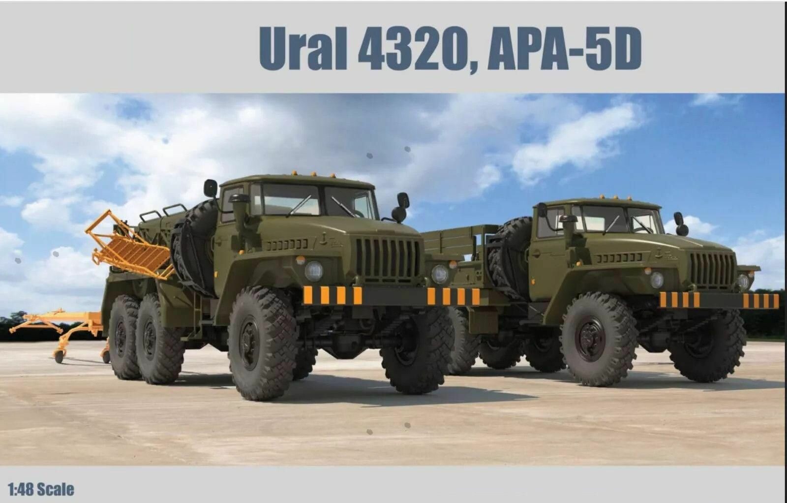 Ural-4320 & APA-5D ZM80159 ZimiModel 1/48 Сборные модели 1 pcs