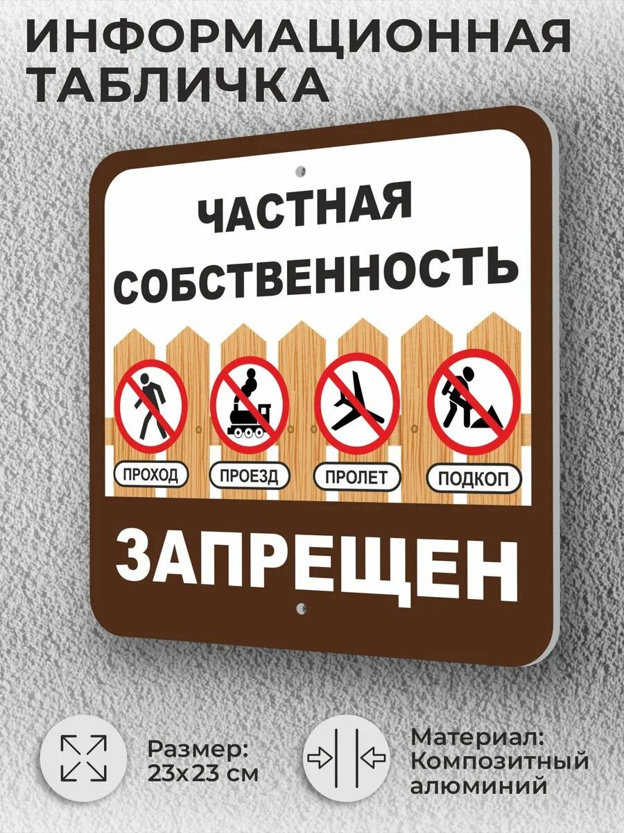Информационная уличная табличка