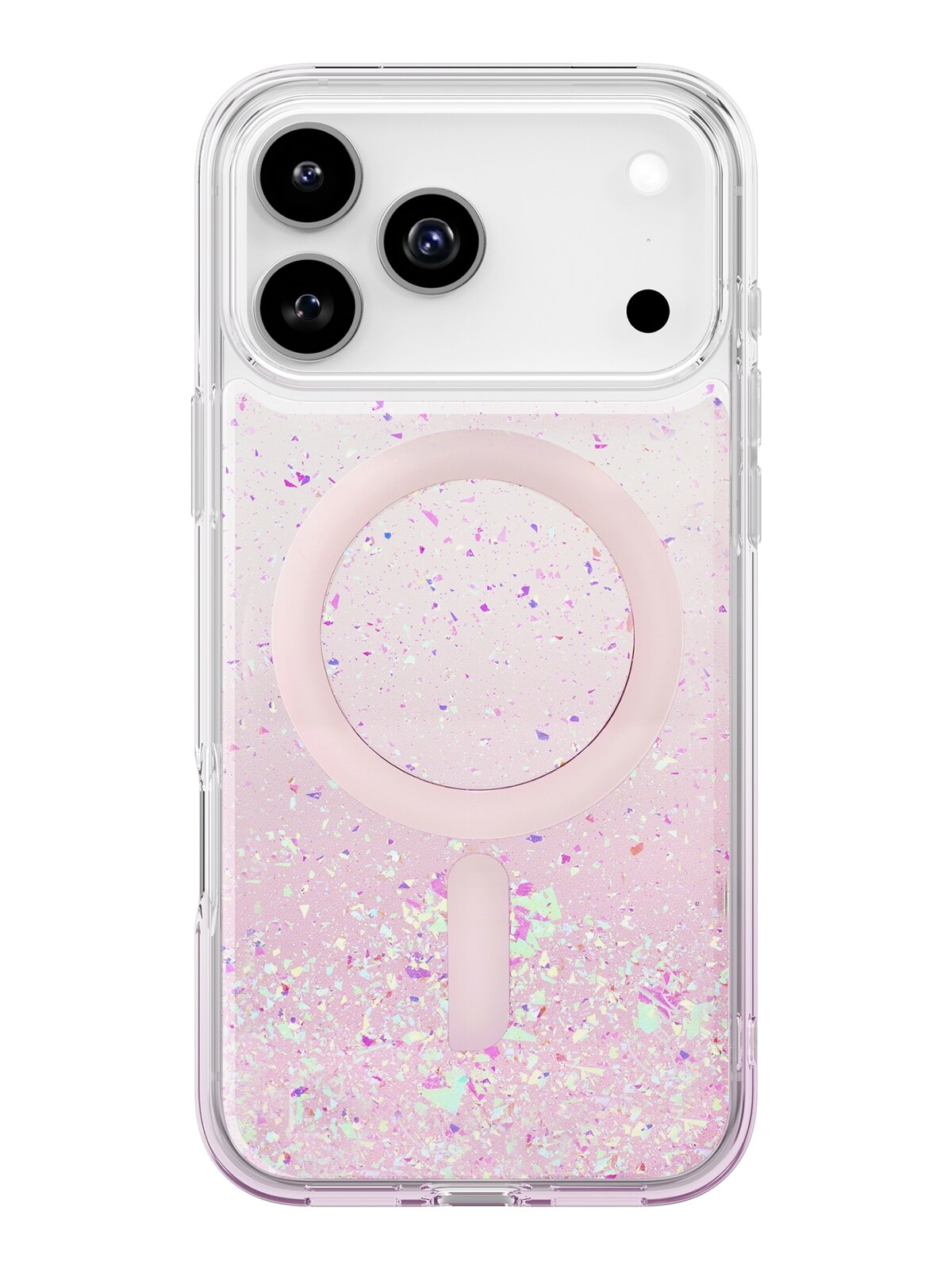 Uniq чехол с MagSafe для iPhone 17 Pro Max, COEHL Resin Rosara Pink Haze