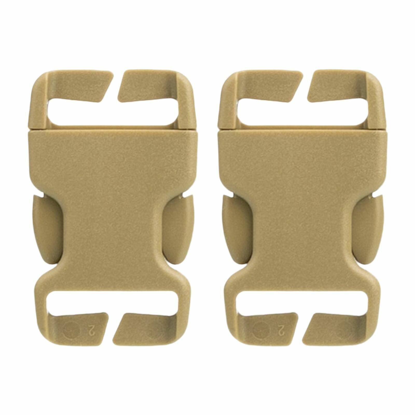 Пряжка фастекс для ремня 2 см, быстроразъемная, для рюкзака, стропы, бежевая, 2 шт.