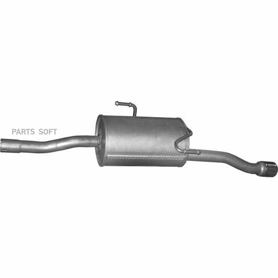 Глушитель задн часть PEUGEOT: 206+ 1.4 HDI 01/09-06/13 от официального дистрибьютора, POLMOSTROW, артикул 1937