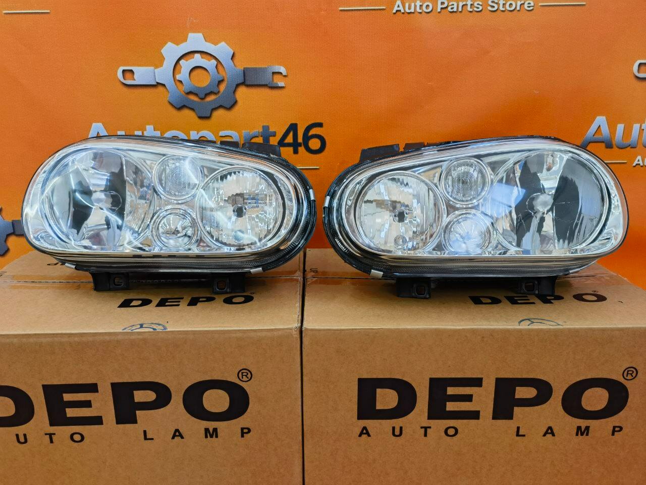 Фары фольксваген гольф 4 VW GOLF IV с 1997 по 2003 под корректор DEPO