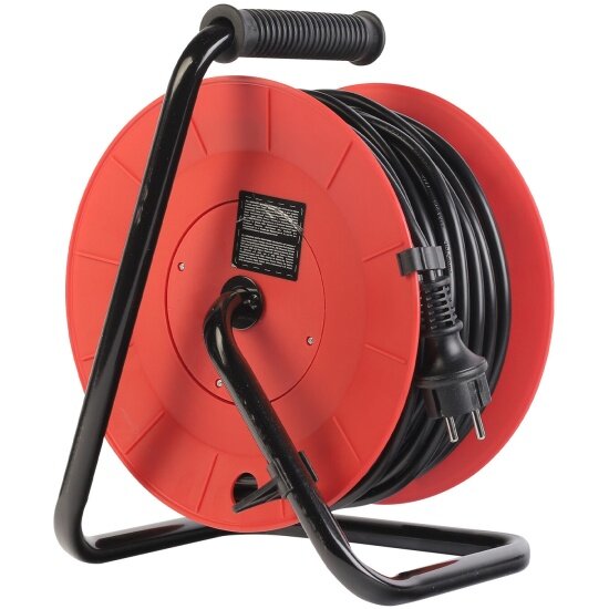 Удлинитель силовой Maxcut на пластиковой катушке ECRZ 325-20 ПВС (3х2,5), 20м, 4 гнезда, ПВС, IP44,