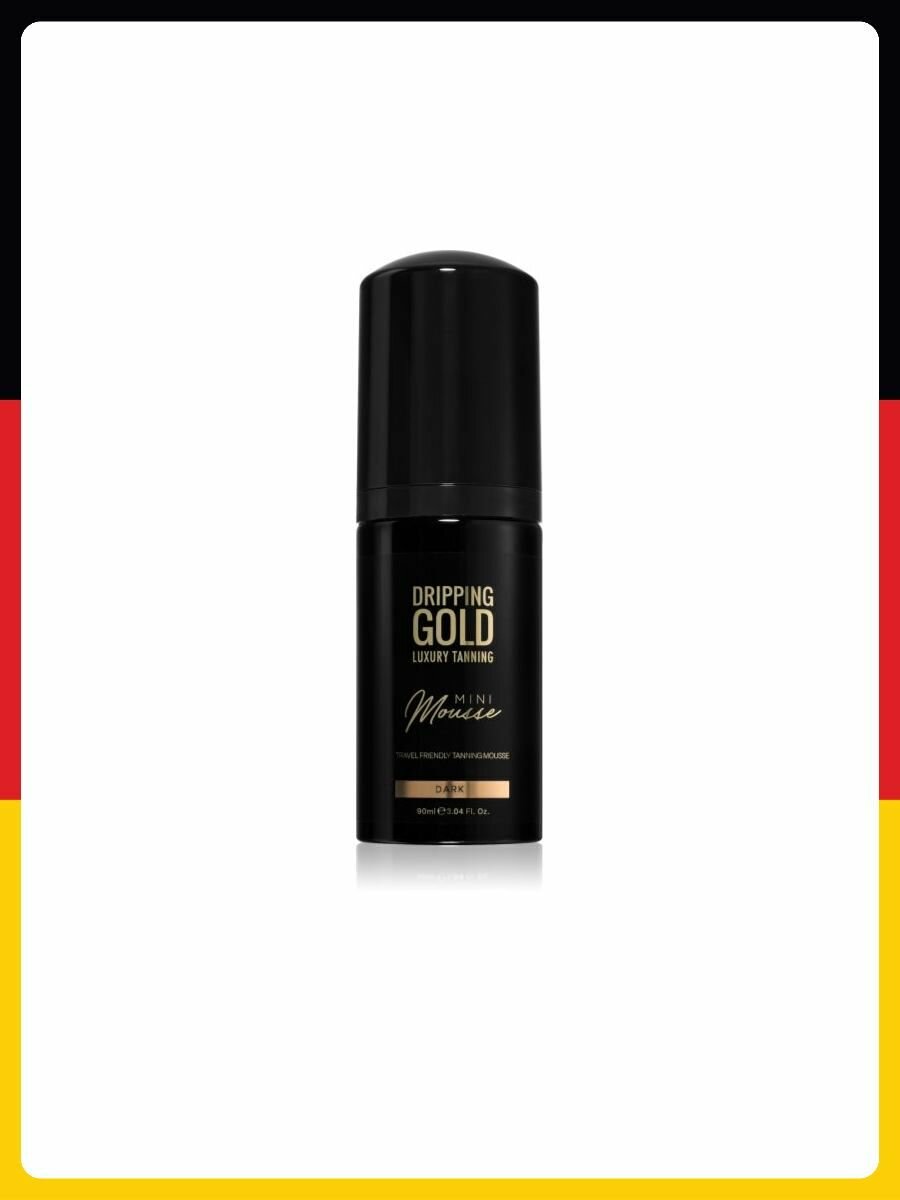 Автозагар Dripping Gold Luxury Tanning Mini Mousse Self-tanning foam for face and body Dark, 90 мл