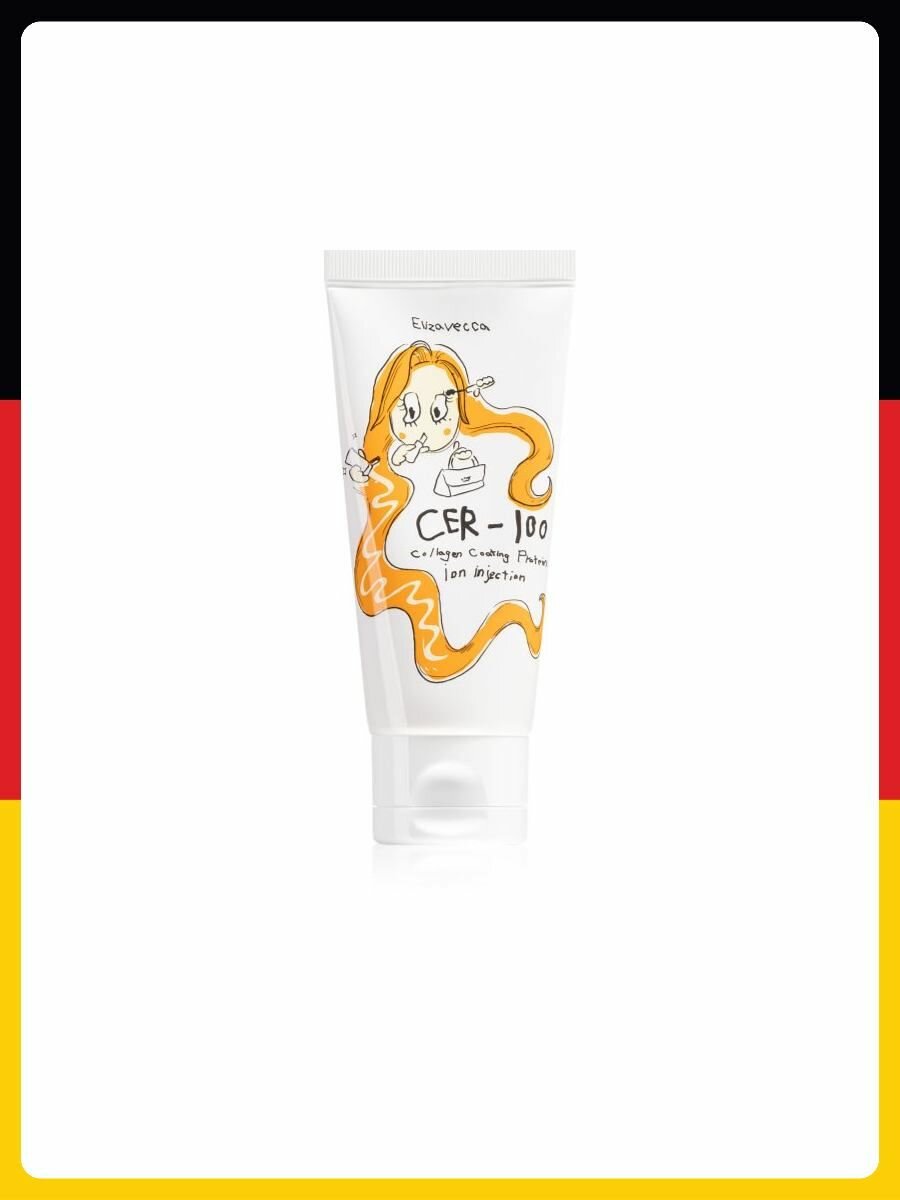Кондиционер Elizavecca Cer-100 Collagen Coating Protein Ion Injection Collagen Fluid for shiny and smooth hair, 50 мл
