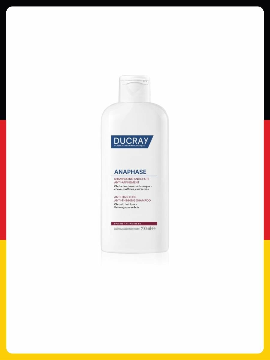 Шампунь для волос Ducray Anaphase+ Anti-Hair Loss Anti-Thinning Shampoo, 200 мл