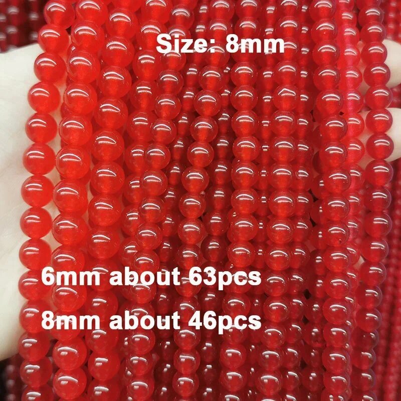 Бусины LUOMAN XIARI камешки красный рубин зеленый халцедон коралл круглые овальные Красный, Type5