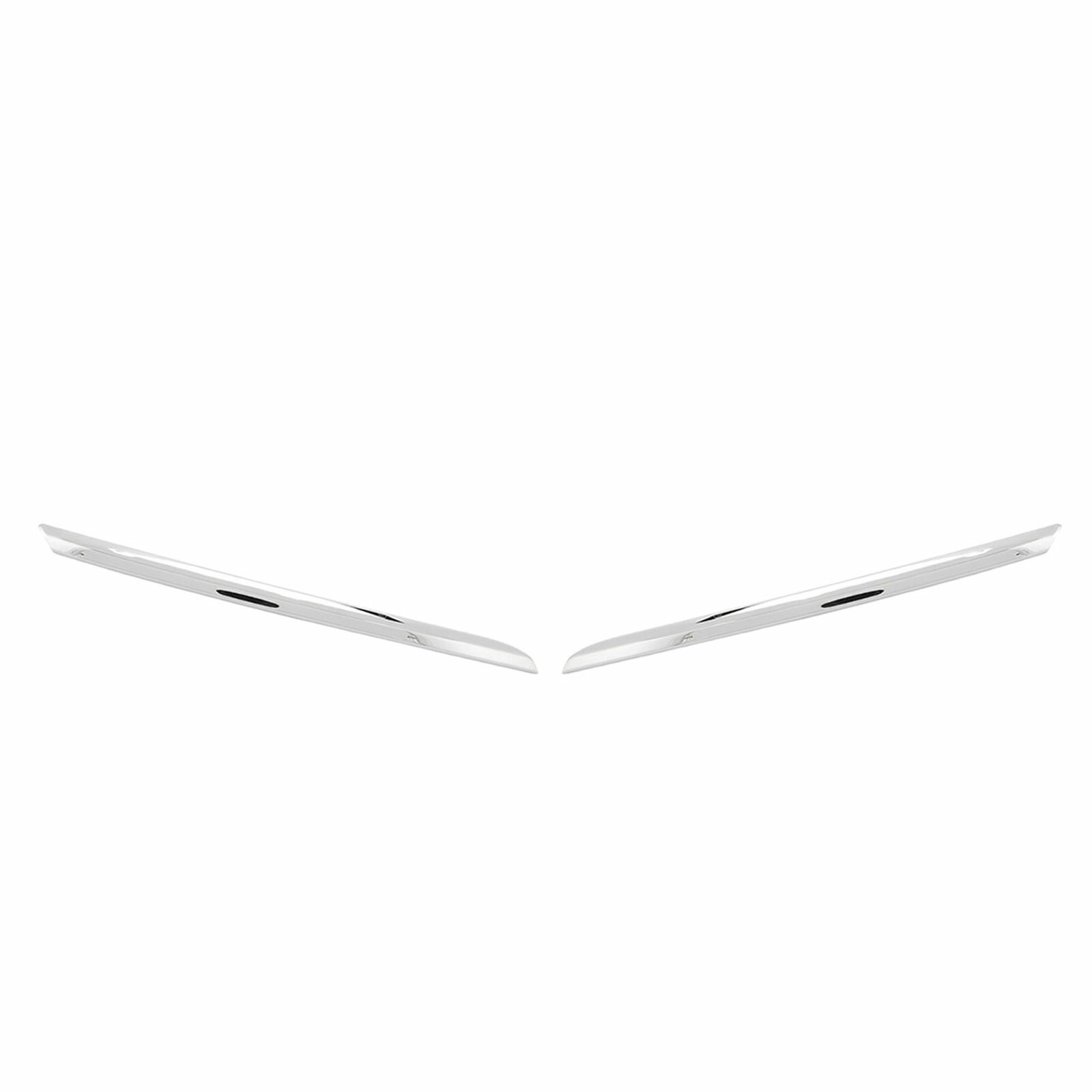 1 пара накладок на решетку переднего бампера 620759133R, хромированная накладка на решетку для Clio IV Facelift 2016 2019 гг.