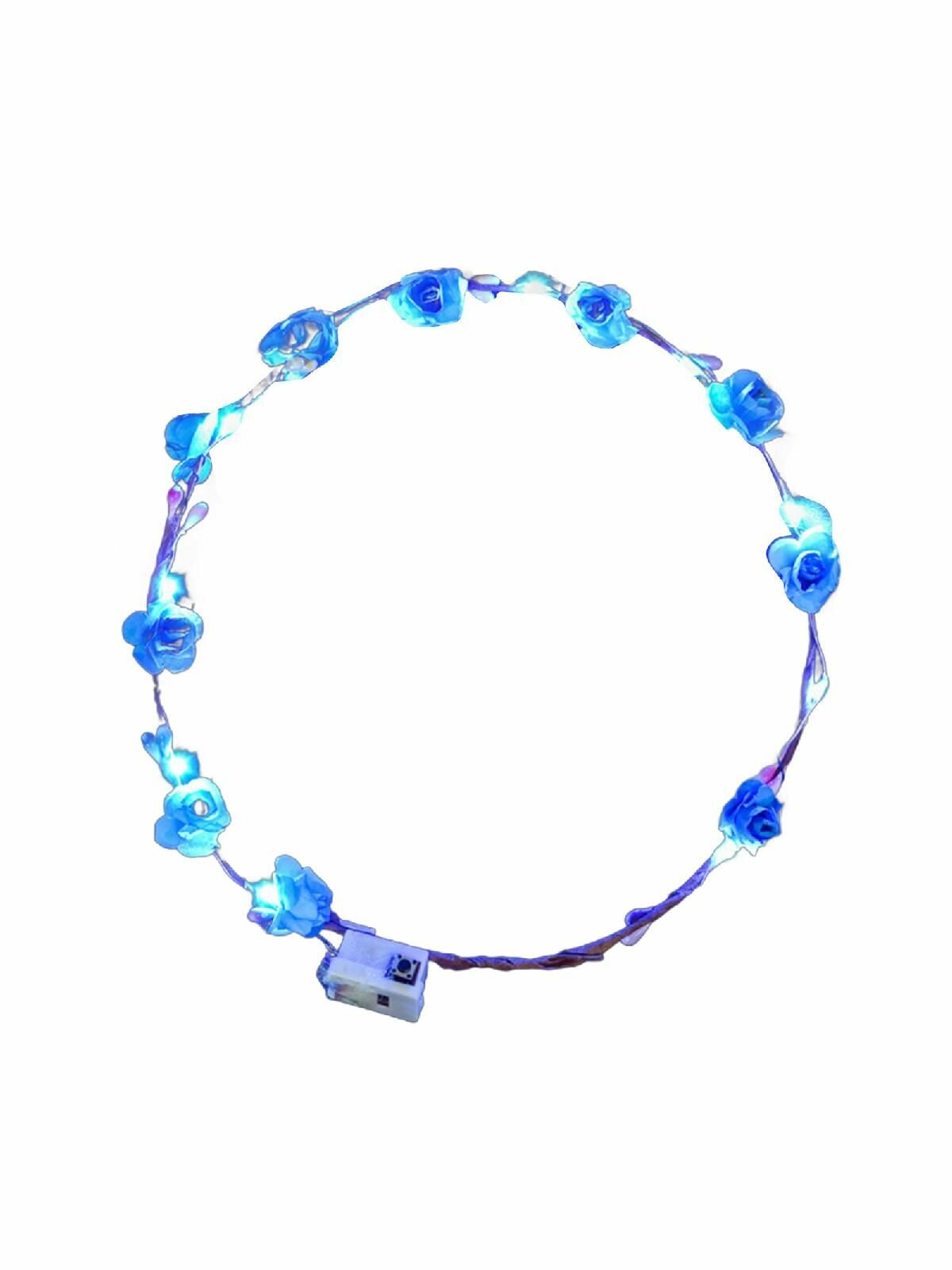 Декорация для праздника,1 упаковка из 10 оголовий со светящейся гирляндой-синий