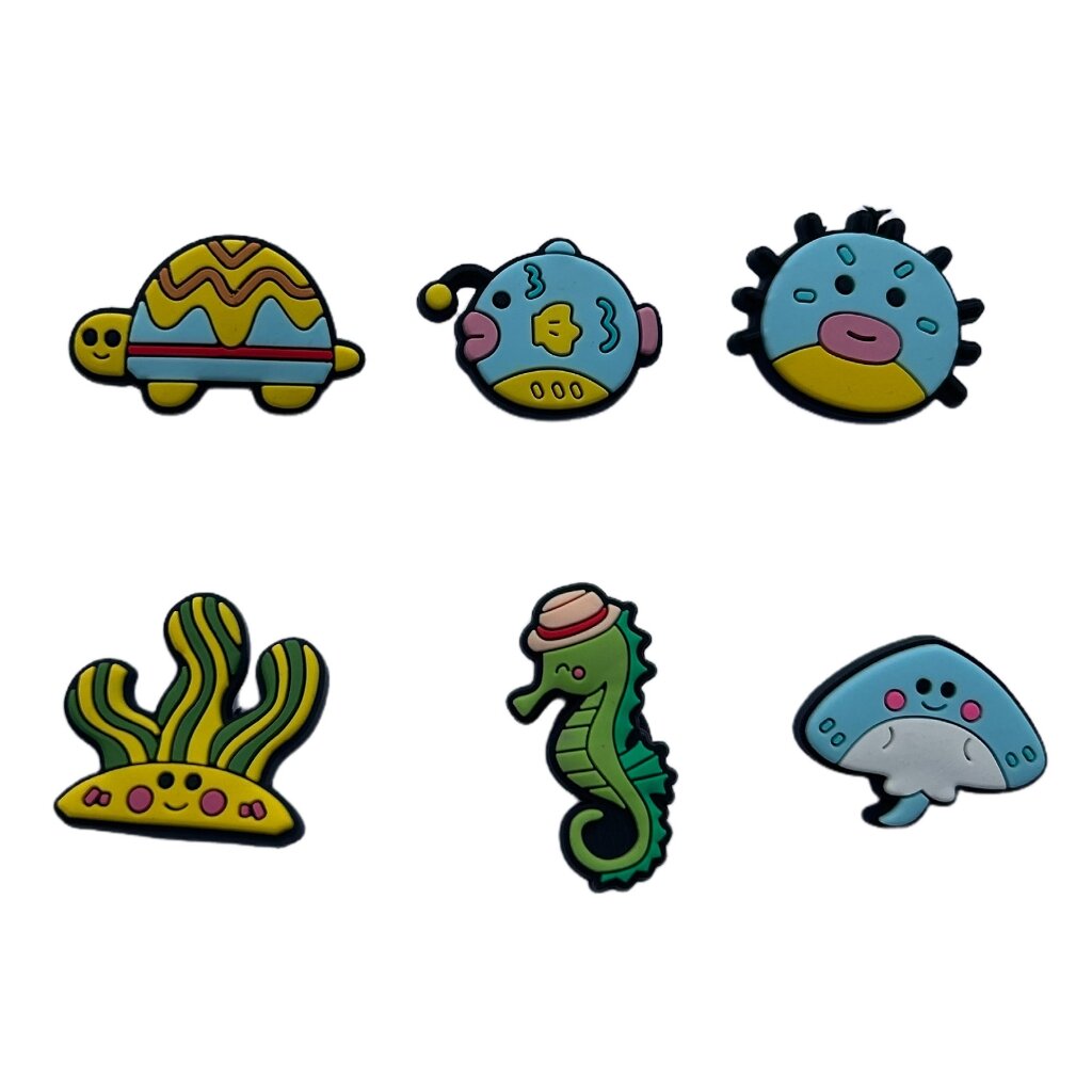 Декоративные Силиконовые Гасители Вибрации для Теннисных Ракеток Мультяшное Морское Существо Мягкие Прикосновения Аксессуары