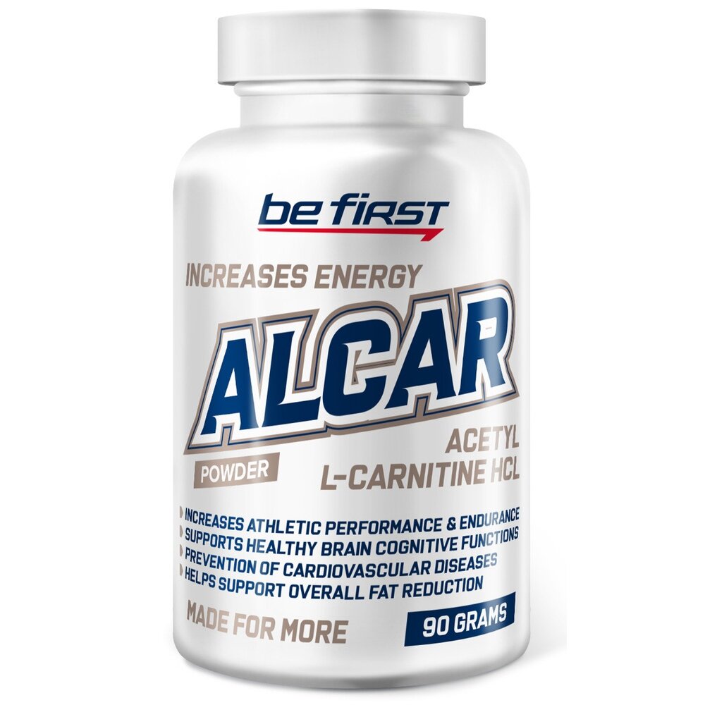 Л-Карнитин Be First ALCAR Acetyl L-Carnitine HCL Powder, 90 г, Вкус Unflavored / Без вкусовых добавок
