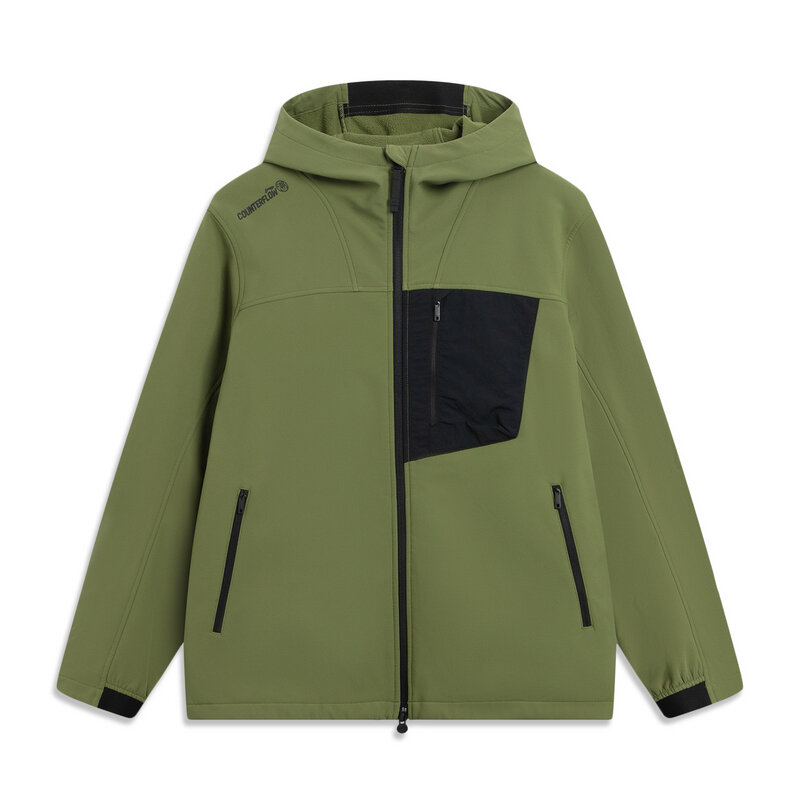 Куртка мужская Li Ning Outdoor CF Tracing Softshell с флисовой подкладкой, водоотталкивающая XXL EU