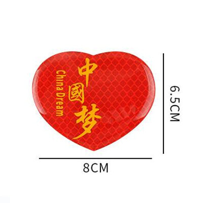 Отражающая наклейка для автомобиля, эпоксидная красная флаг, национальный флаг, эмблема автомобиля, персонализированная 3D стерео наклейка, декоративная наклейка для Китая, покрытие царапин