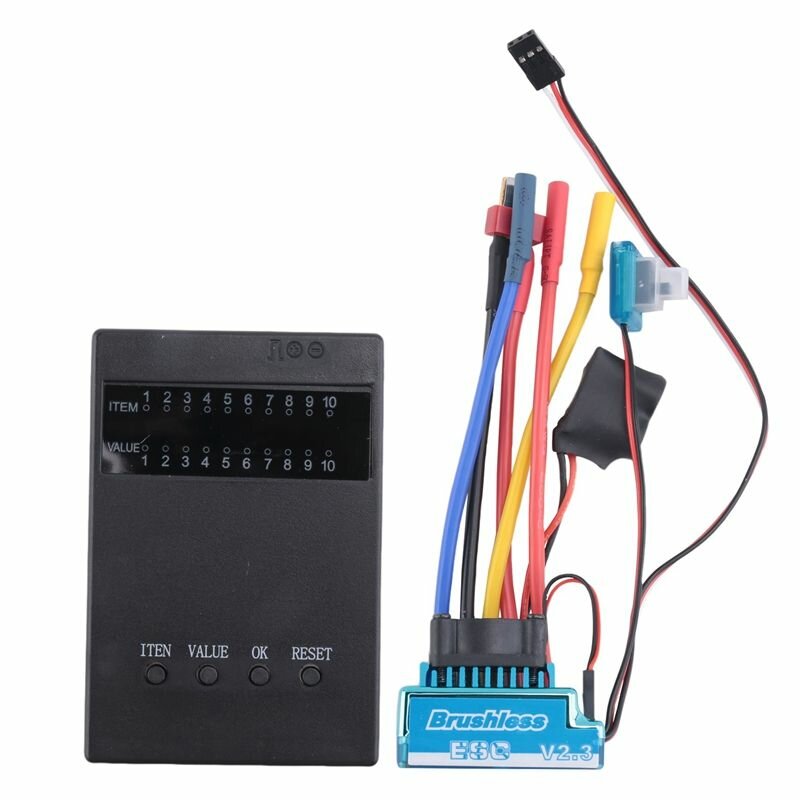 E2(R F I N) 1:10 Car 120A Водонепроницаемая бесщеточная Esc + Детали комбинации программных карт, совместим с 1/10 Rc